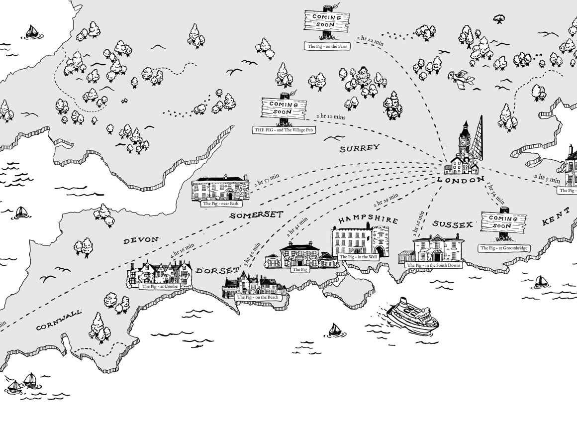 Escape the city with THE PIG Hotel - THE PIG